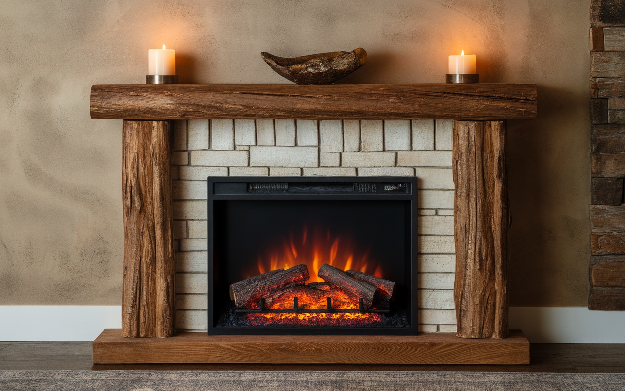 10 Cozy Rustic Electric Fireplace Ideas for Your Home