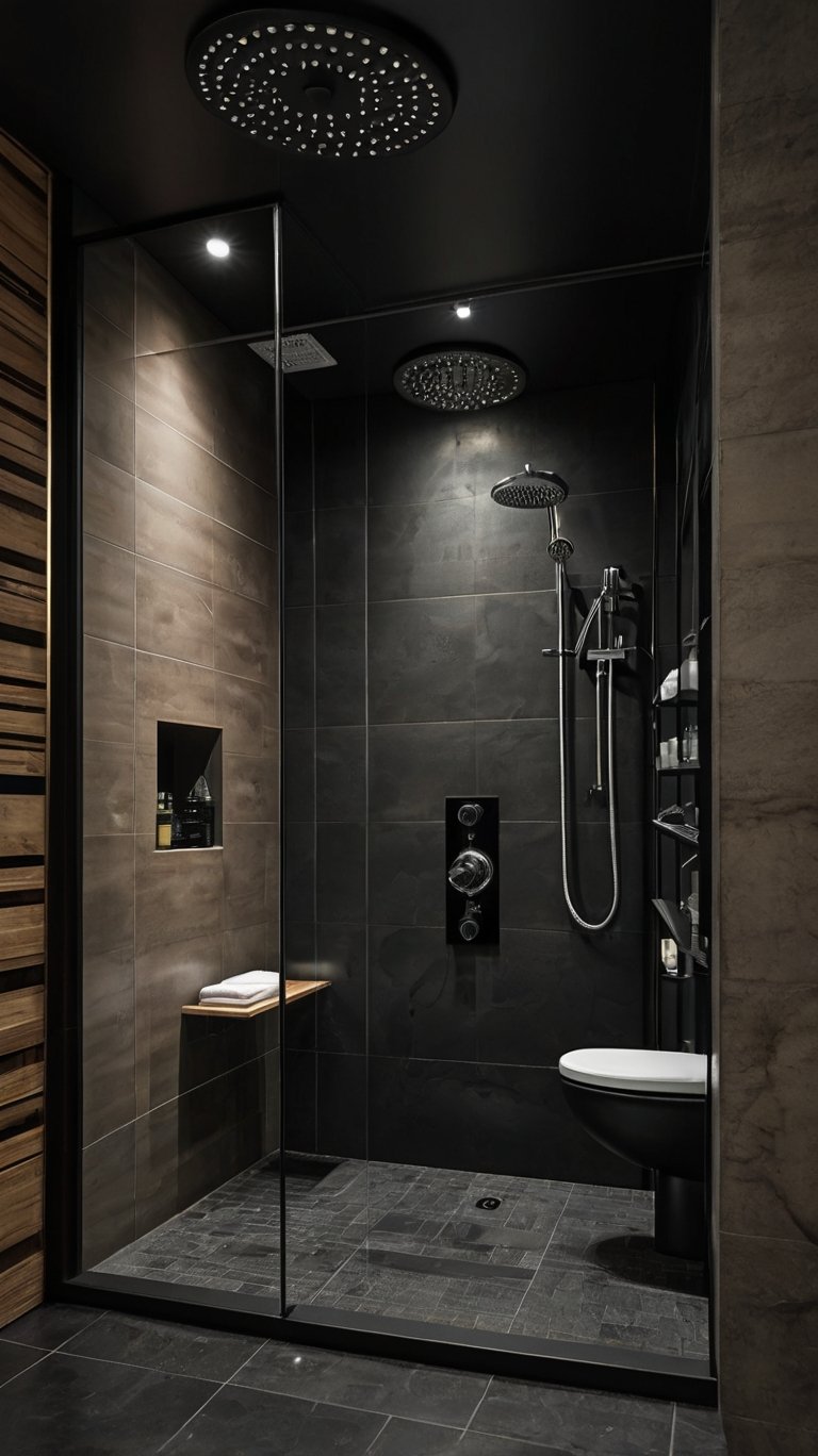 Black Bathroom: 16 Stylish Ideas for a Bold and Elegant Look