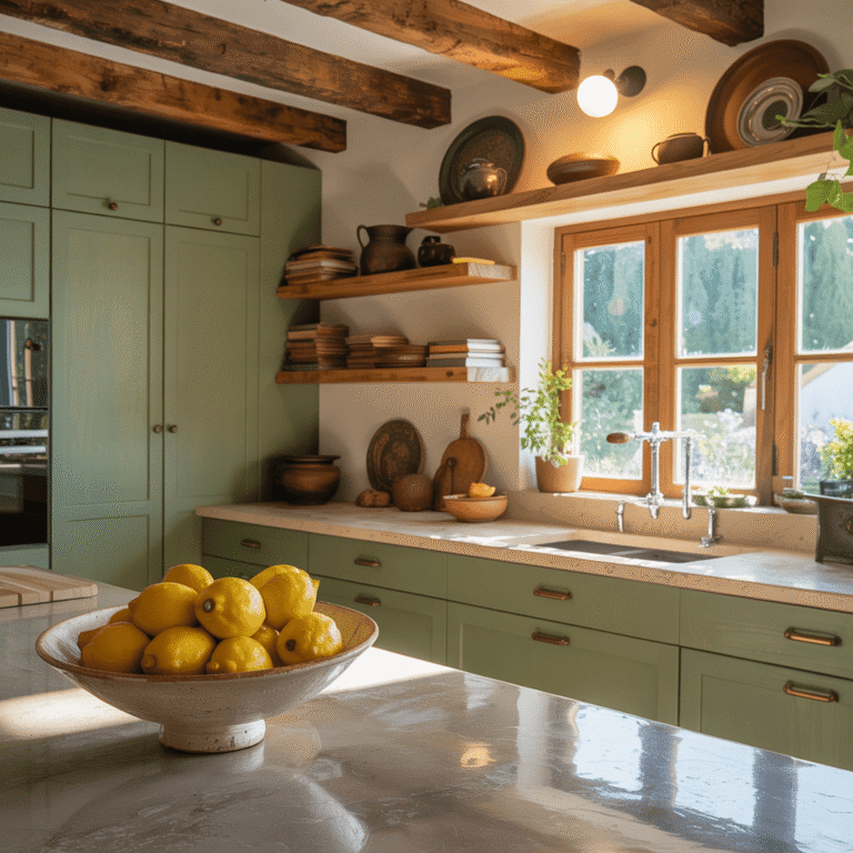 15 Stunning Green and Wood Kitchen Ideas for Cozy Style