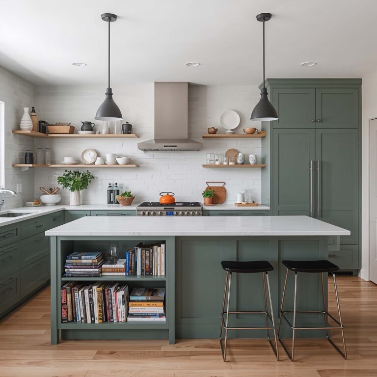 15 Stunning Green Kitchen Island Ideas for Stylish Home Design