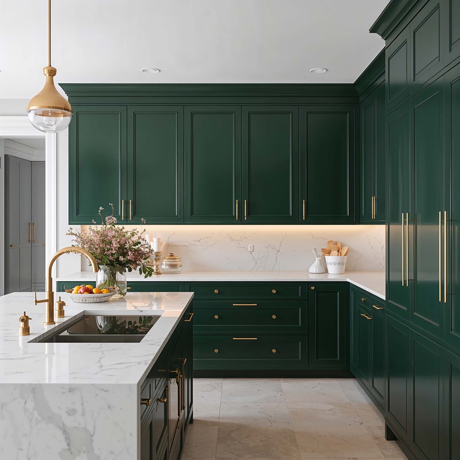 15 Stunning Emerald Green Kitchen Ideas for Luxe Home Style