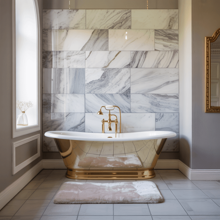 15 Stunning Peel and Stick Floor Tile Bathroom Ideas for Small Spaces