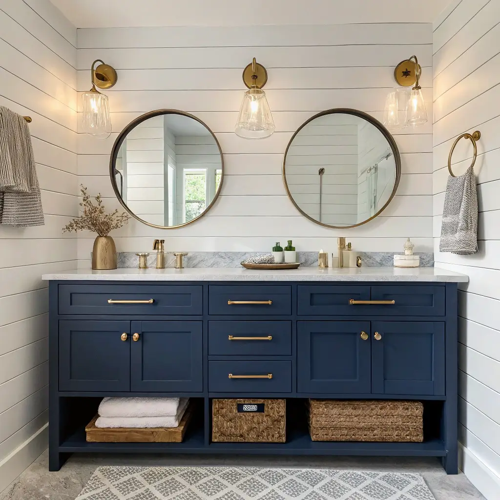 12 Creative Blue and White Bathroom Ideas with Modern Touch