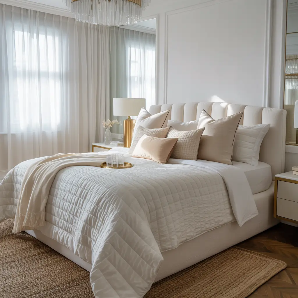 12 Trendy White Bedroom Aesthetic Ideas and Rustic Charm Details