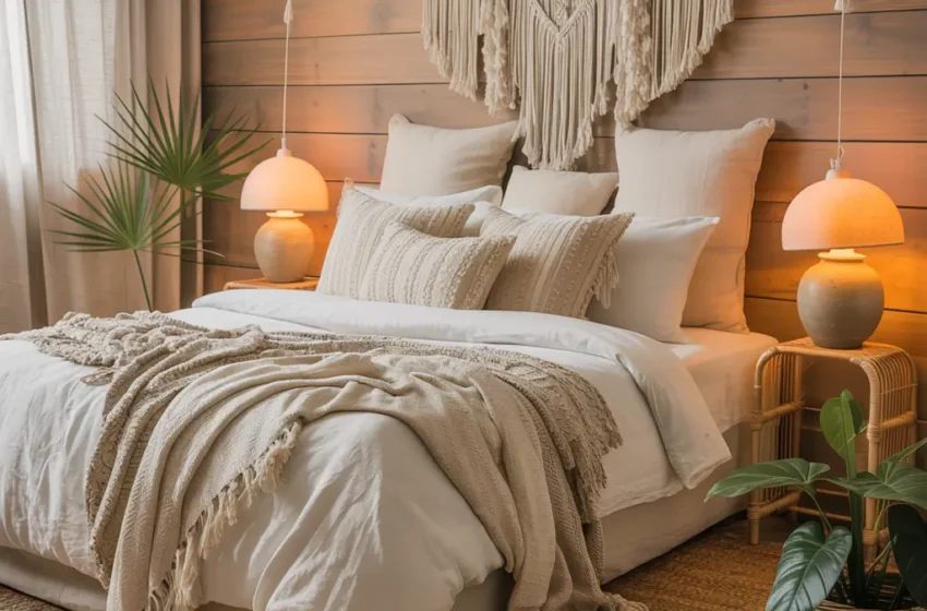 10 Gorgeous Boho Farmhouse Bedroom Ideas and Relaxing Styles
