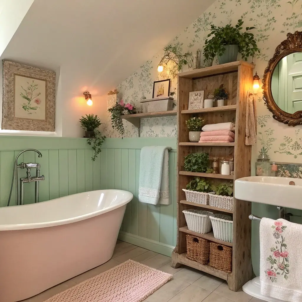 12 Lovely Cozy Cottage Bathroom Ideas with Vintage Charm